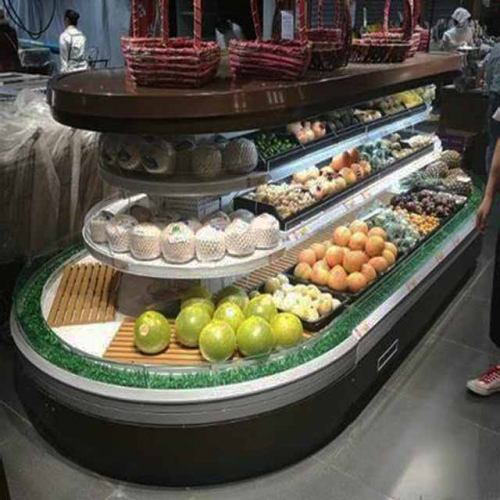 commercial round island display chiller round island display ...