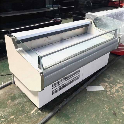 ce personalized open top supermarket freezer horizontal fish meat open ...